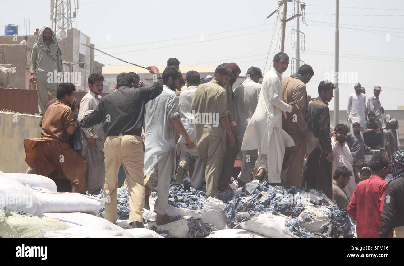 Views of fire eruption at plastic material godown located at dry cargo ...