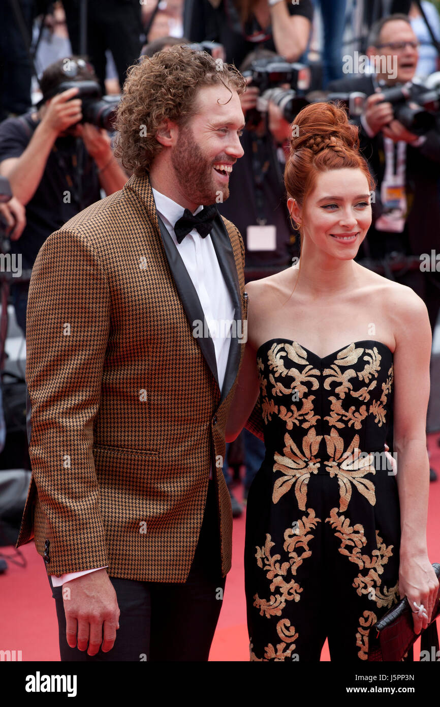 Cannes, France. 18th May, 2017. T.J. Miller and Kate Gorney at the ...