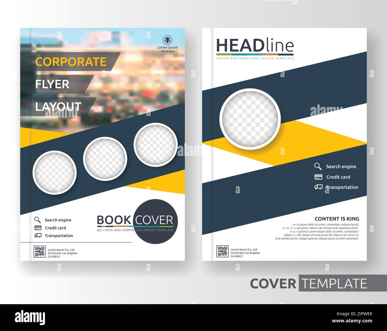 Multipurpose business and corporate cover design layout. Suitable for ...