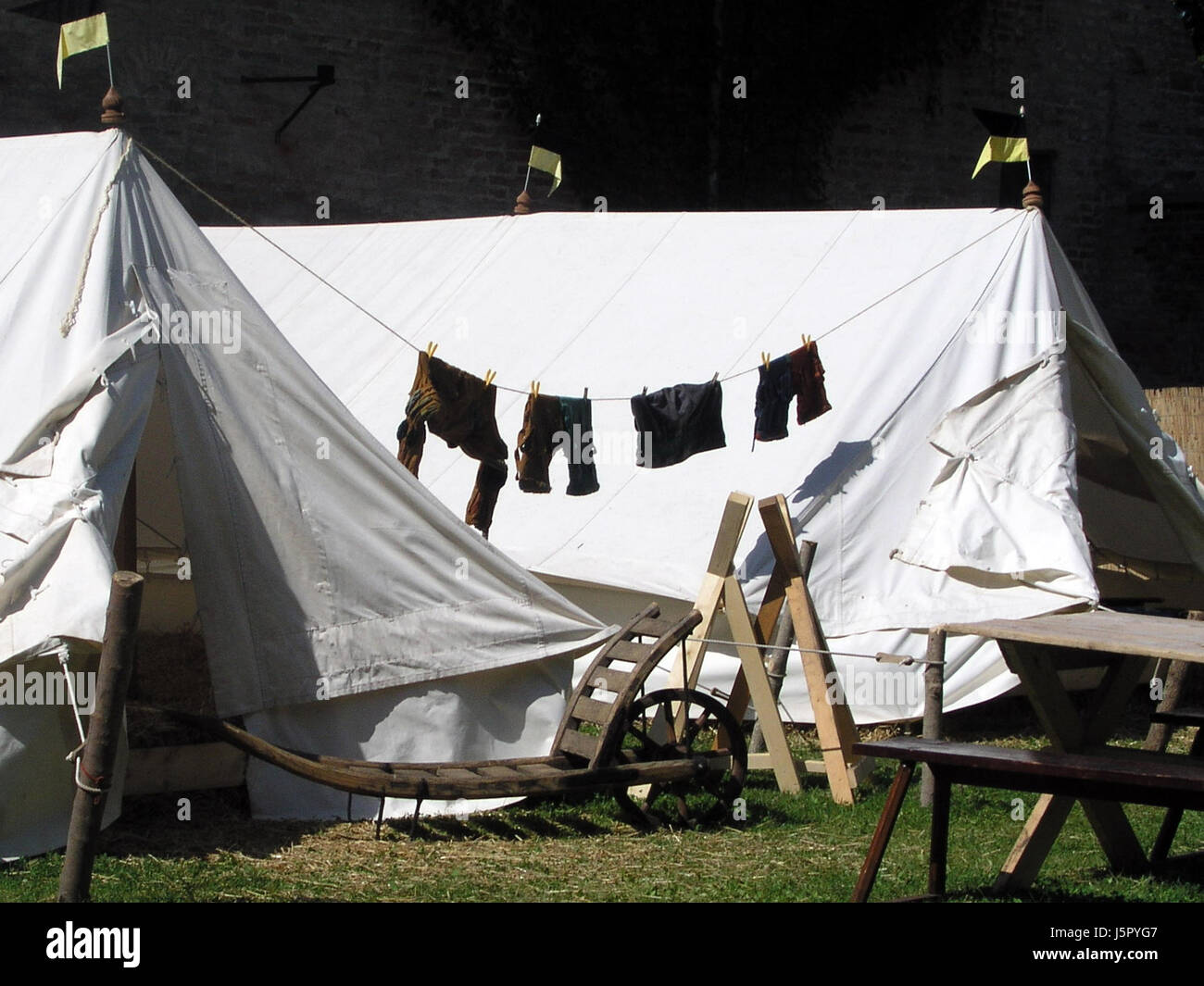 tradition clothesline straw laundry peg tents pennant seat bench ...