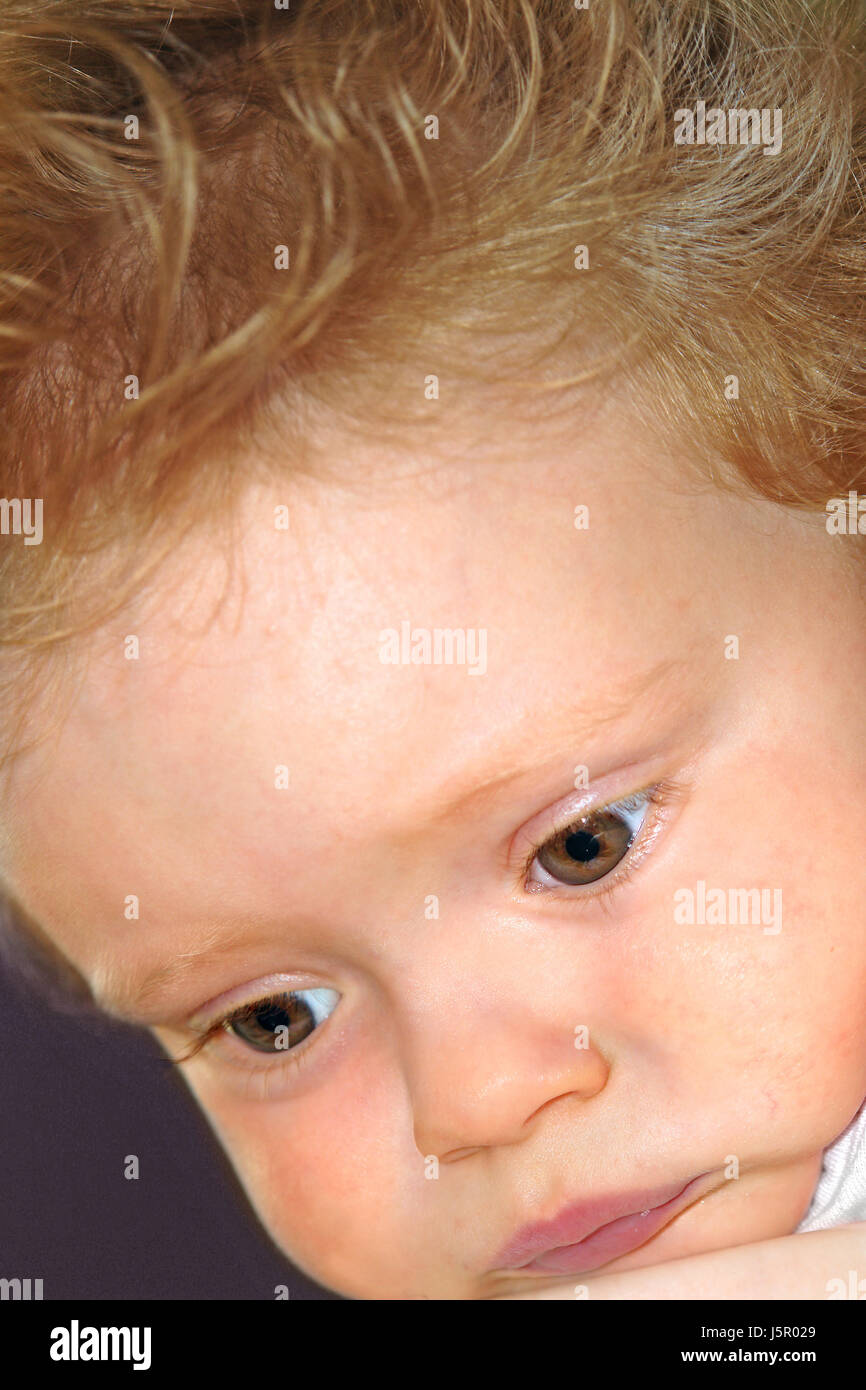 earnest consider meditative face portrait meditate sad human human ...