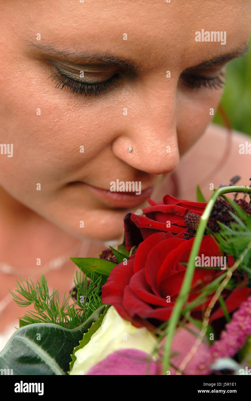 woman flower plant rose face portrait wedding marriage marriage ...