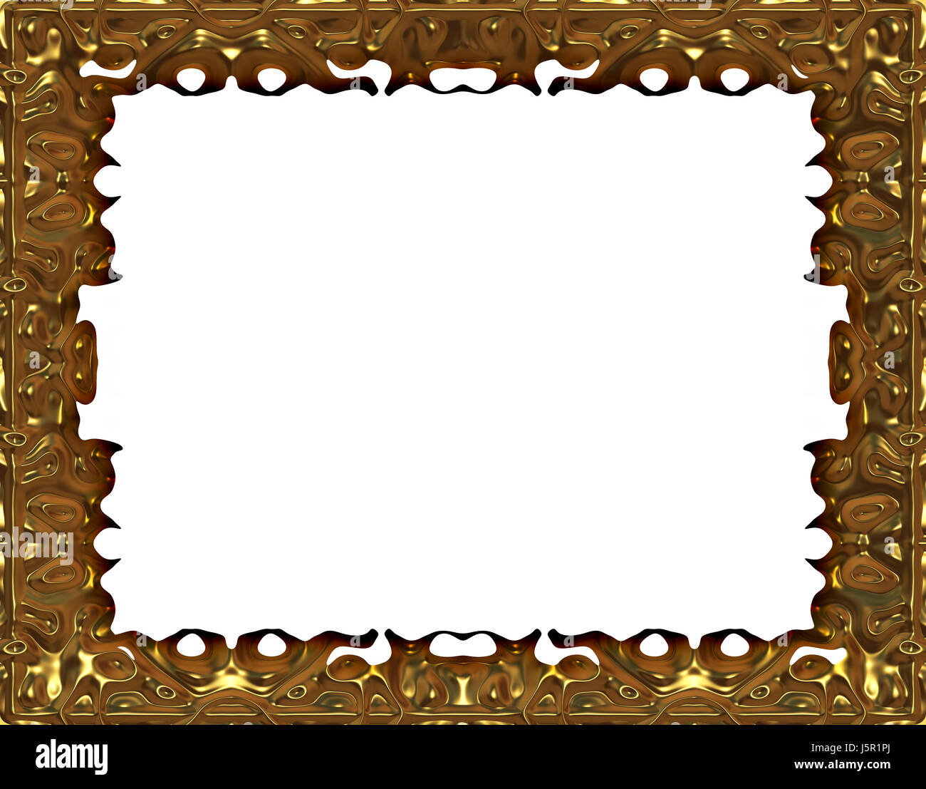 work of art antique ornament shape landscape format picture frame ...