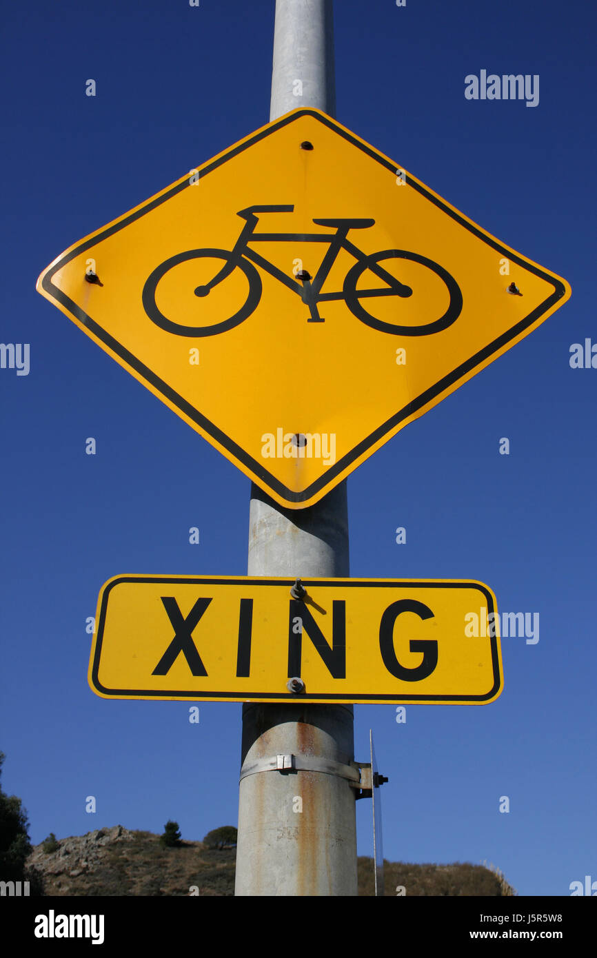 sign signal blue wheel traffic transportation road traffic angular ...