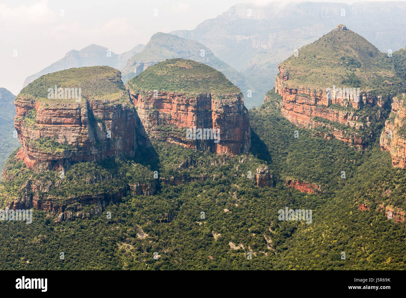 View of the Three Rondavels, Blyde River Canyon in South Africa Stock ...