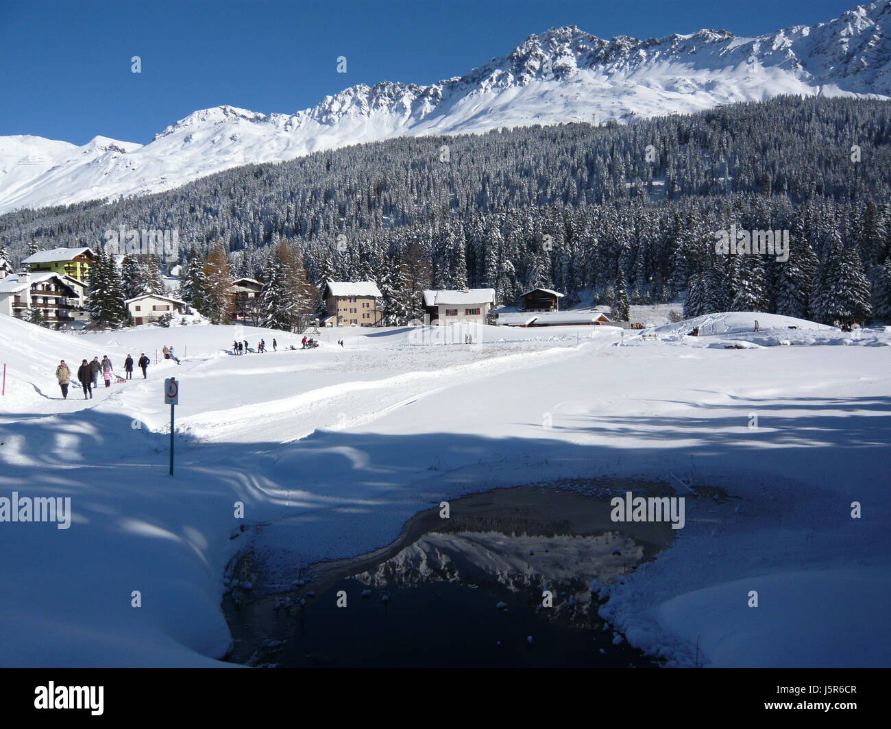 heidsee at lenzerheide switzerland Stock Photo - Alamy