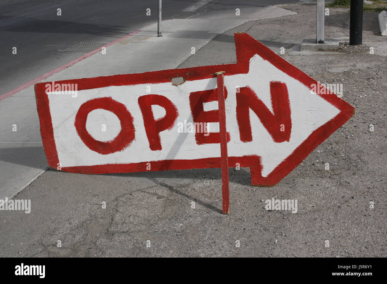 sign signal blank european caucasian open signpost invitation hint text ...