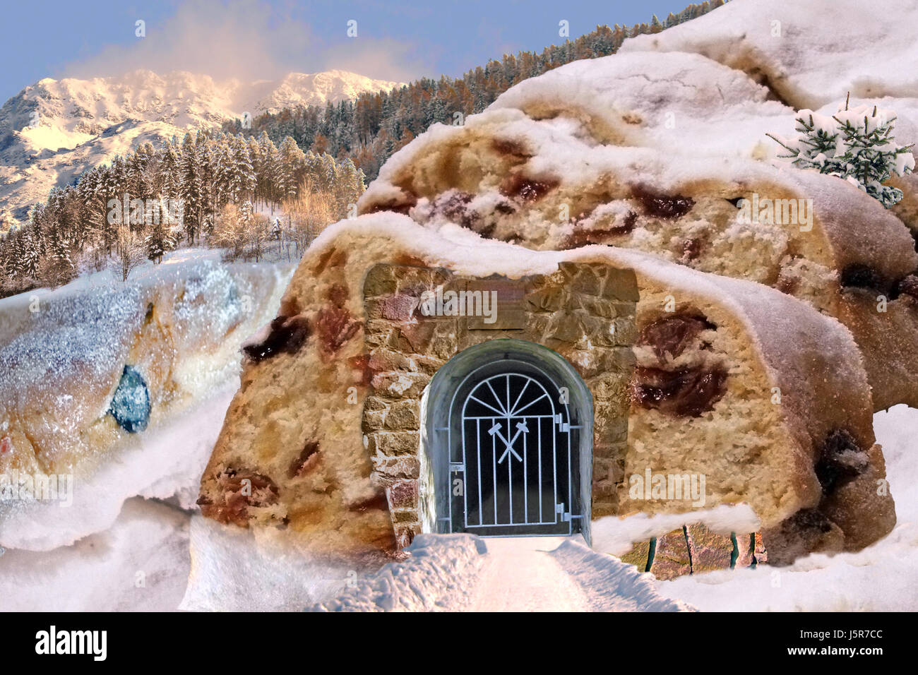 mountains sugar mine adit snow mountain christmas xmas x-mas mining ...