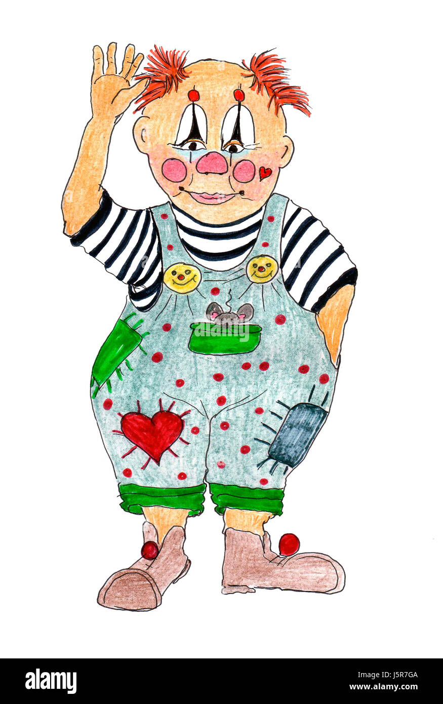 green clown party celebration invitation circus wave birthday green ...