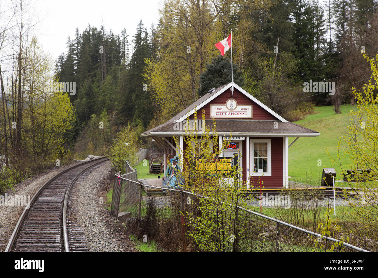 The Last Spike Gift Shop at at Craigellachie in British Columbia ...