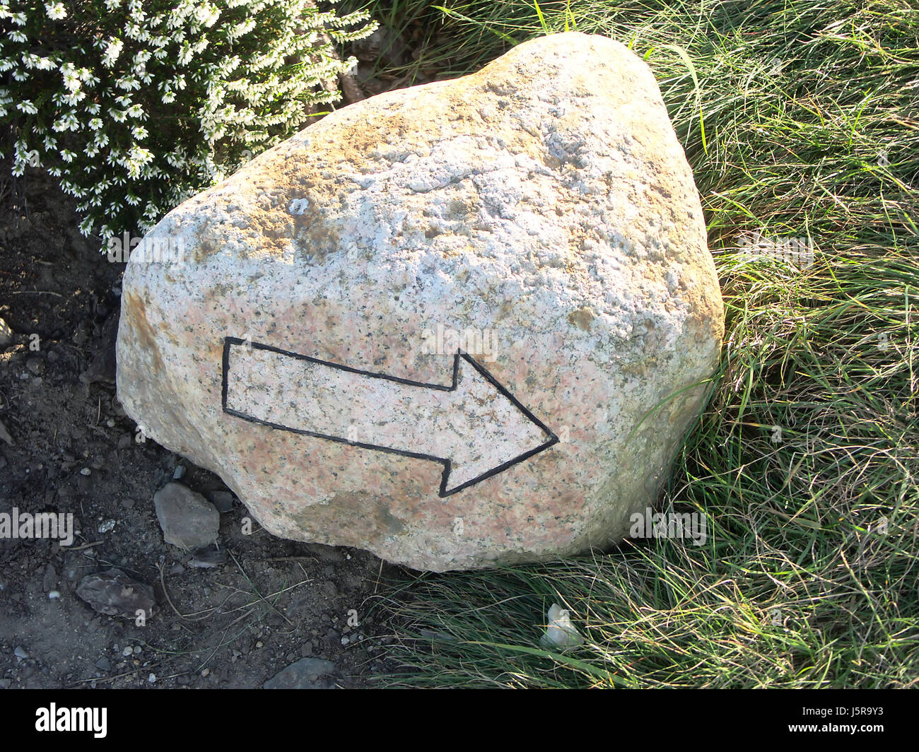 stone hike go hiking ramble rock direction signpost abstract visit ...