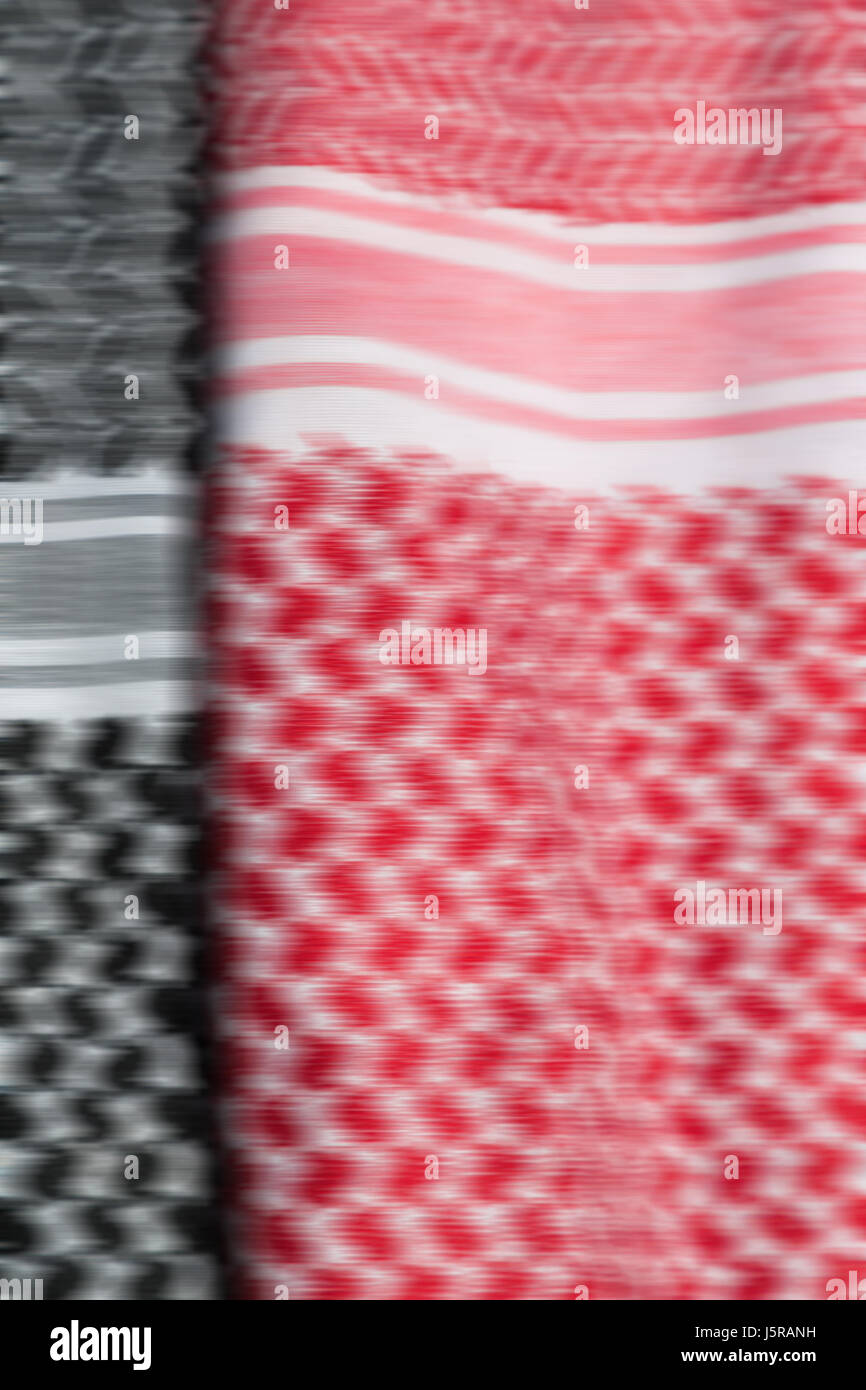 the blur texture of the cotton traditional symbolic arabian scarf like ...