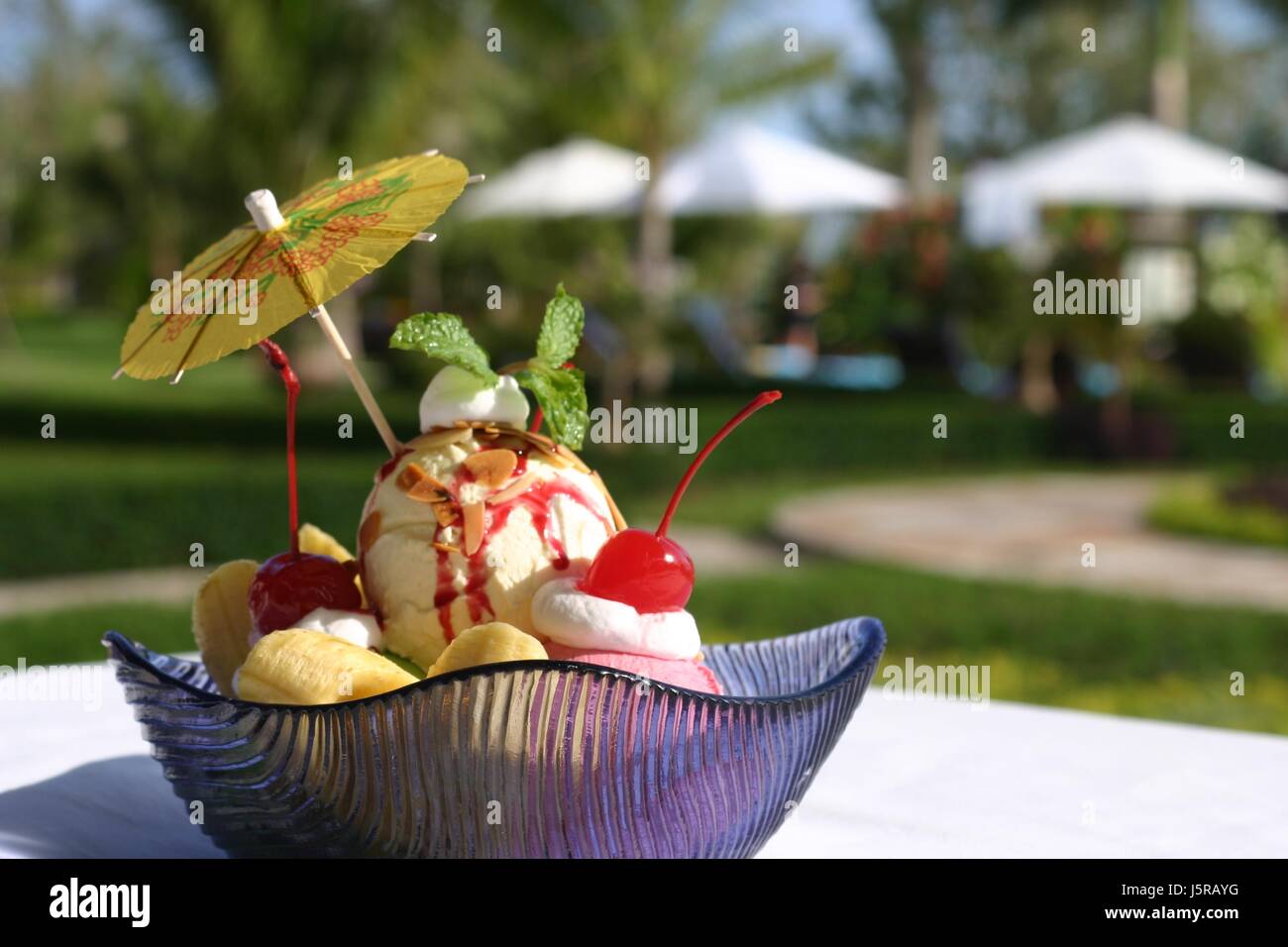 ice cream at pool Stock Photo - Alamy