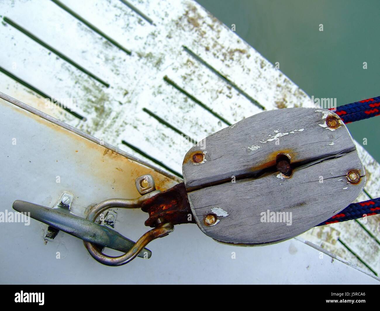 wood sail rusty dew rust winch cleat bracket roast rope rowing boat ...