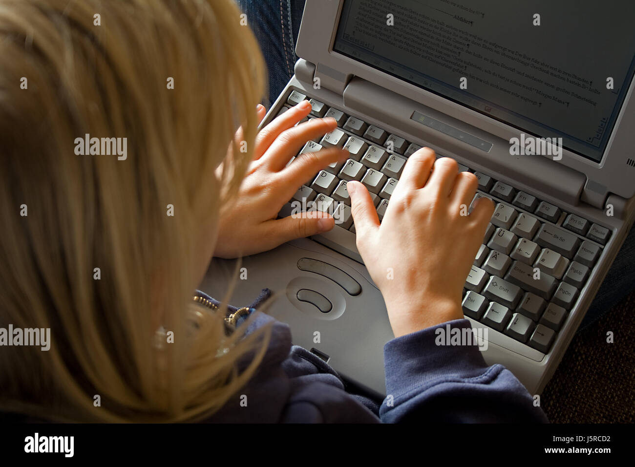 laptop notebook computers computer at home spare time free time leisure leisure Stock Photo - Alamy