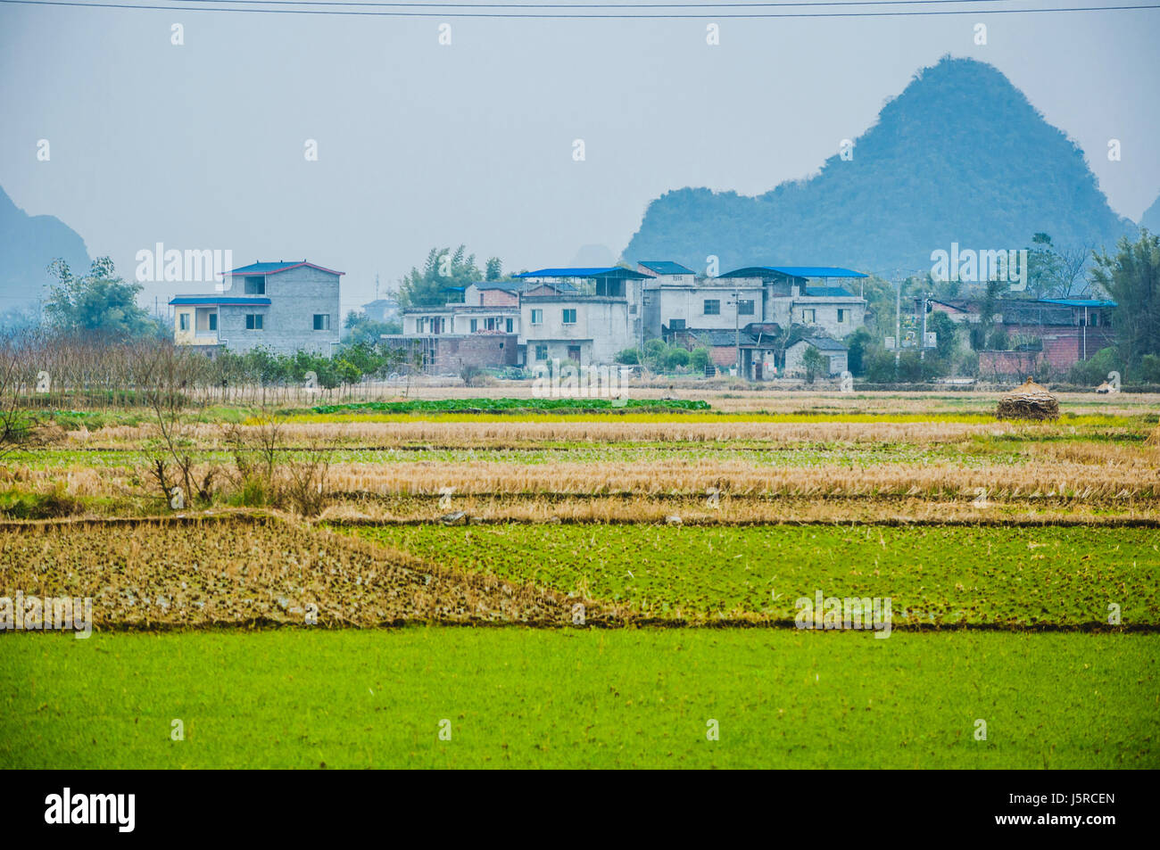 The colorful countryside scenery in autumn Stock Photo - Alamy