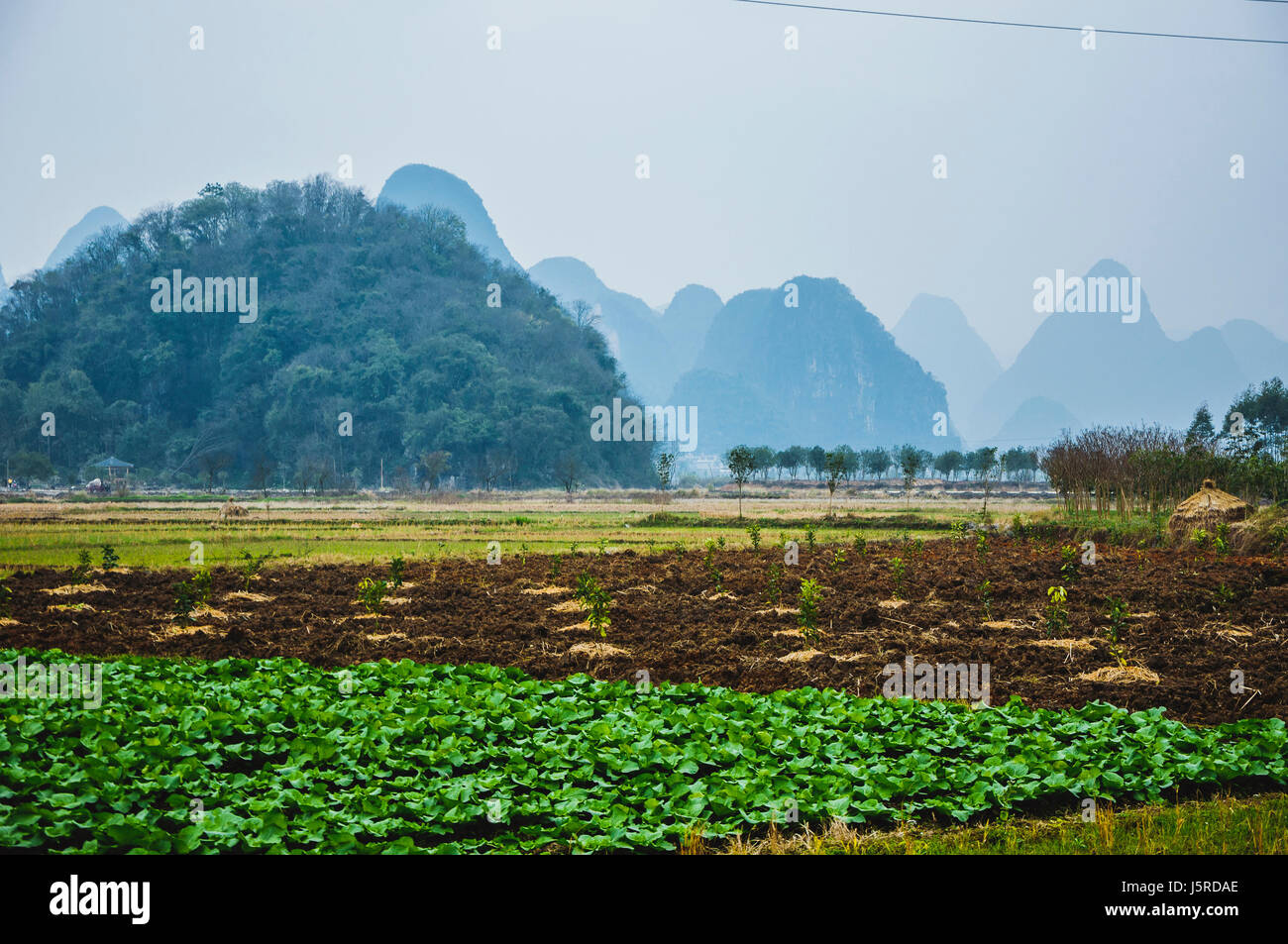 The colorful countryside scenery in autumn Stock Photo - Alamy
