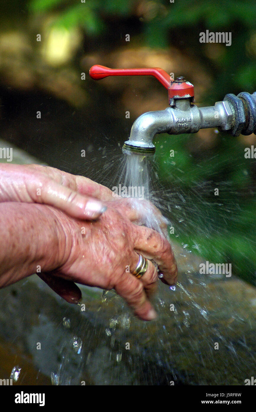 hand hands purify wash washing tap hygiene cable current conduction red ...