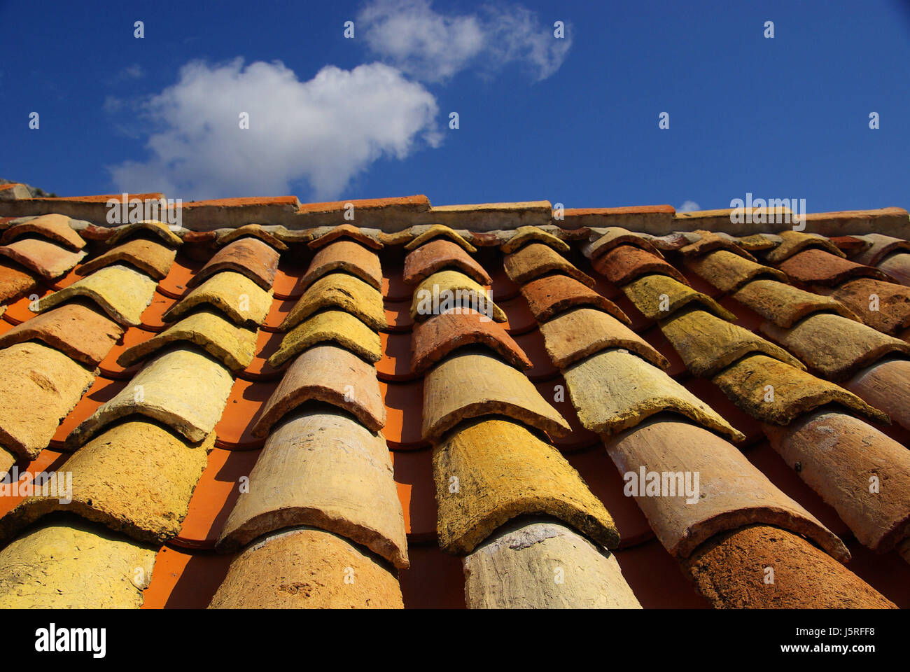 blue house building stone coloured colourful gorgeous multifarious ...