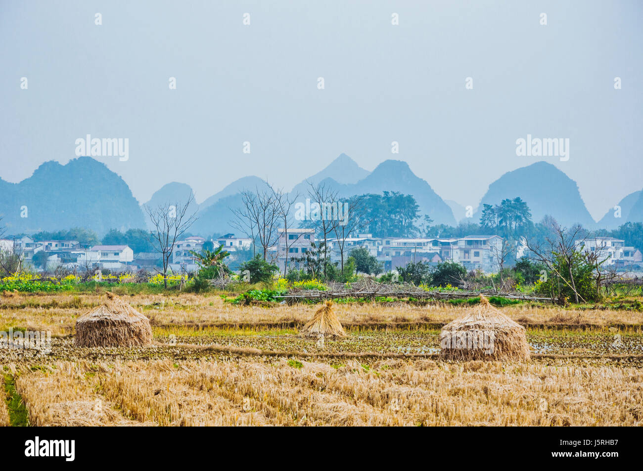 The colorful countryside scenery in autumn Stock Photo - Alamy