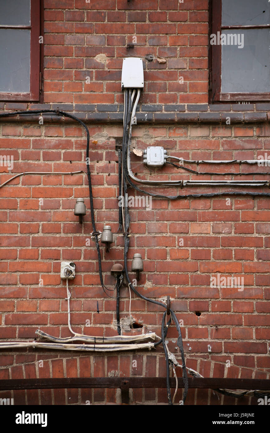 energy power electricity electric power ailing wall masonry house wall ...