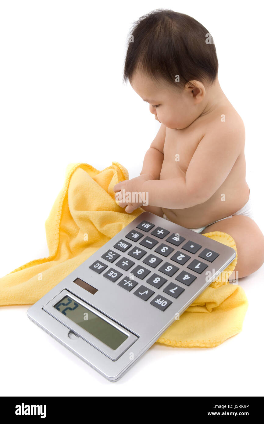 baby with computer Stock Photo - Alamy