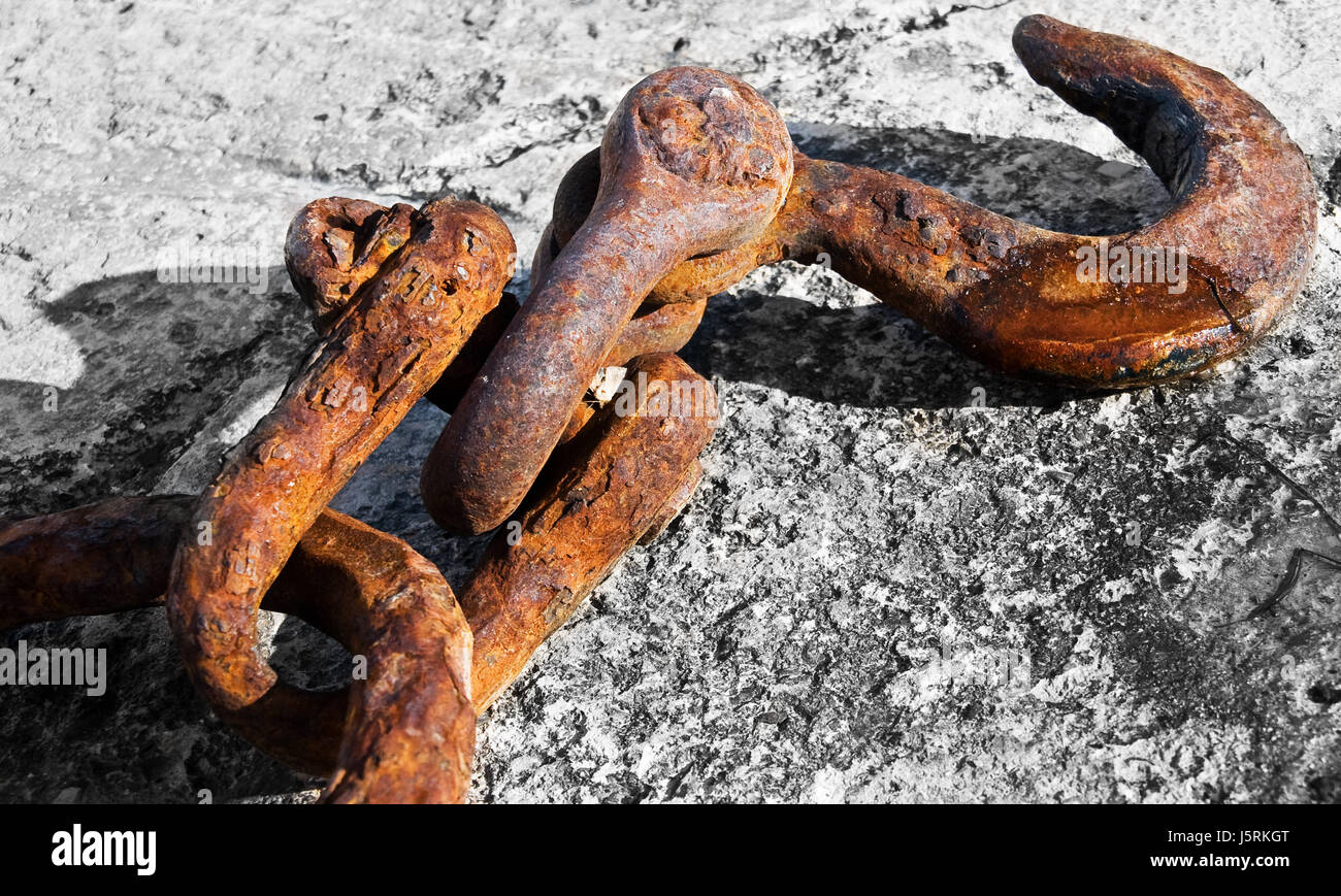Metal chain and hook hi-res stock photography and images - Alamy