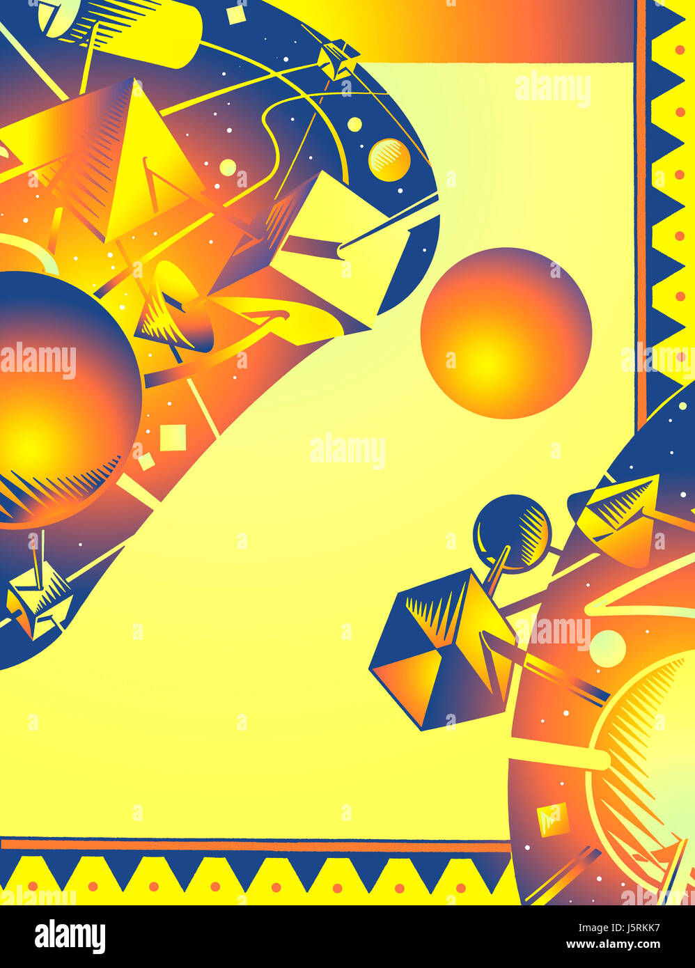 Digital geometric drawing hi-res stock photography and images - Alamy