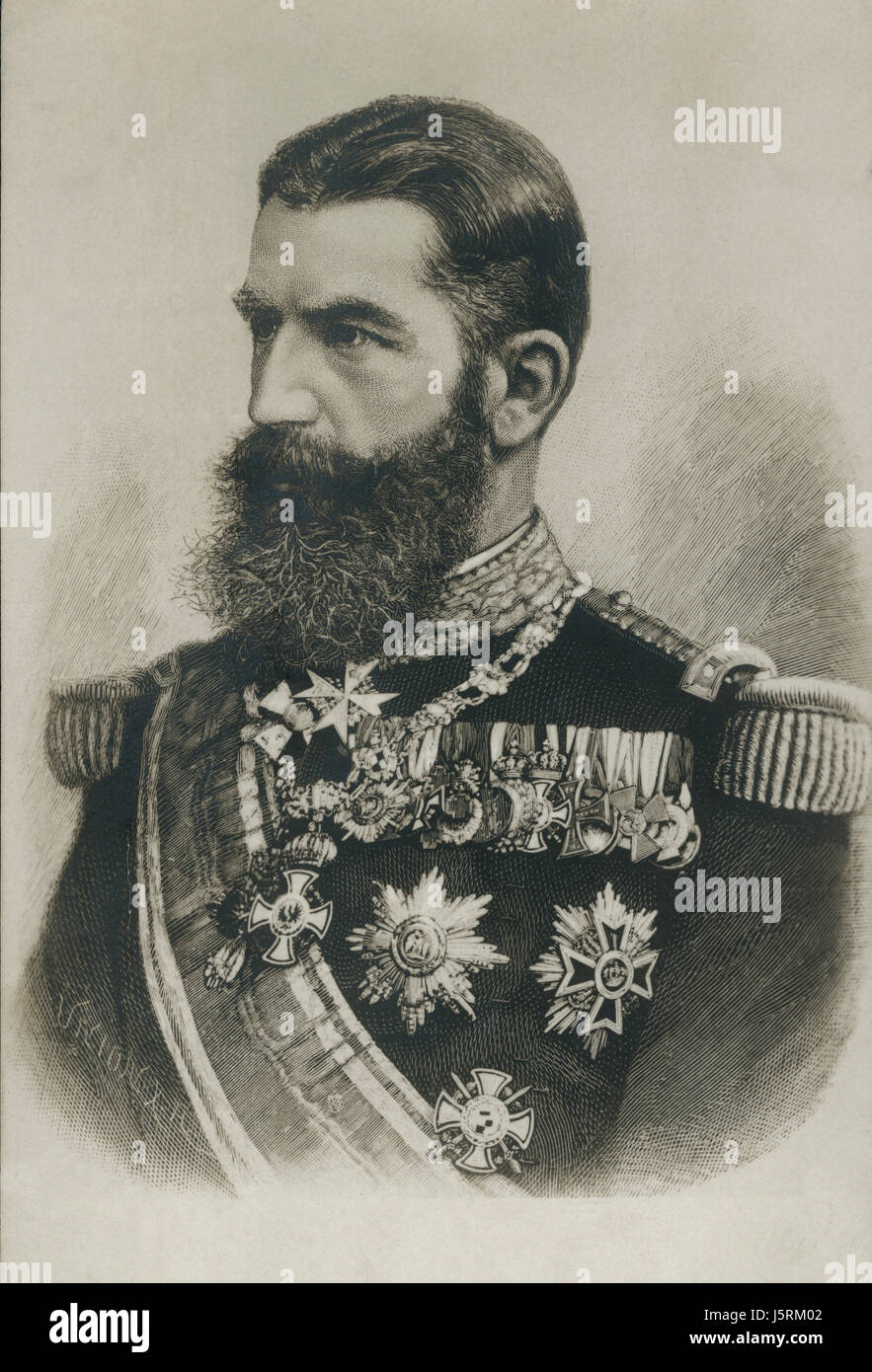 Carol I (1839-1914), King of Romania 1881-1914, Portrait, 1900 Stock ...