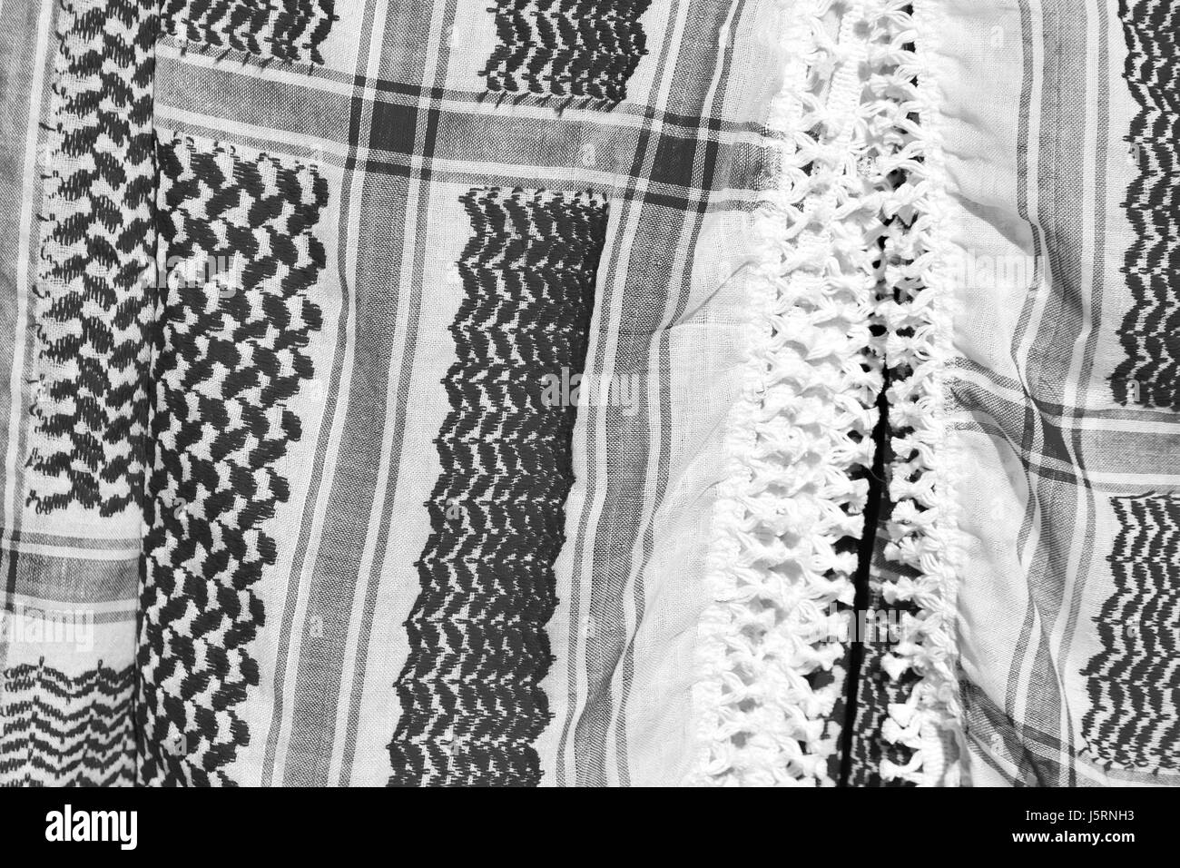 the texture of the cotton traditional symbolic arabian scarf like ...