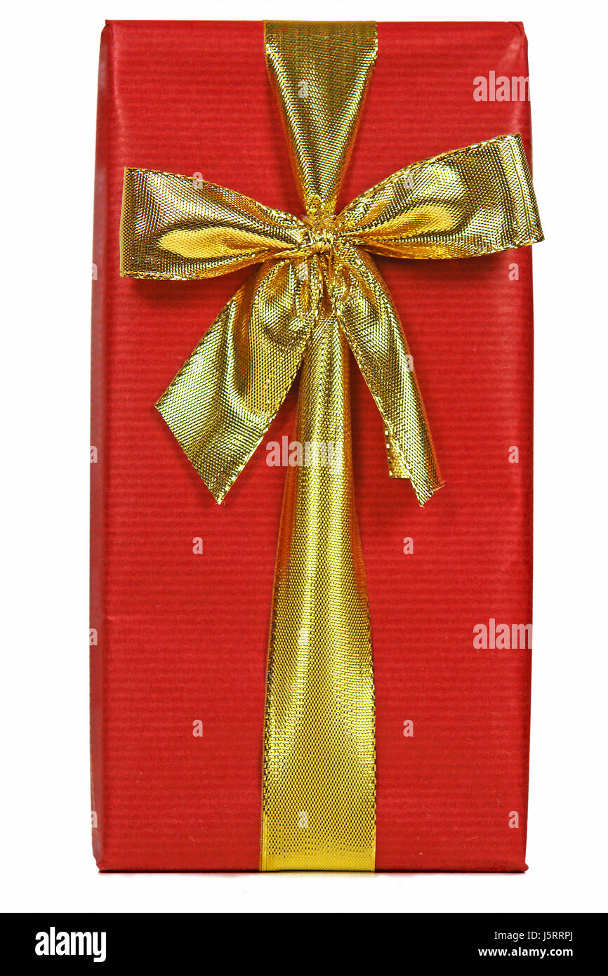 object isolated optional golden gift quadrangular vertical parcel ...
