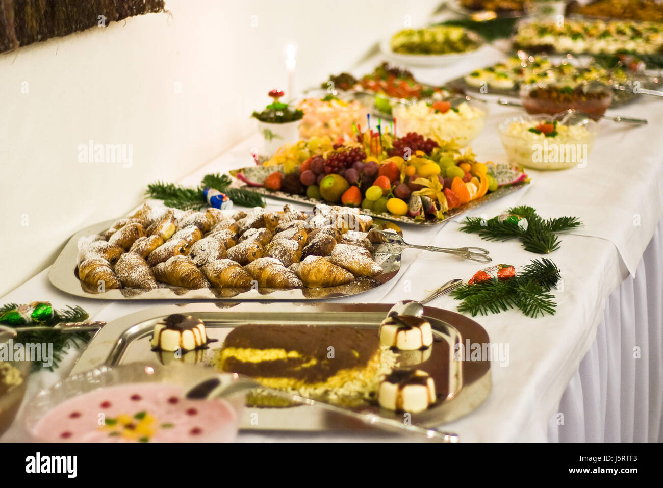 party celebration festive sideboard table eating eat eats dine dining ...