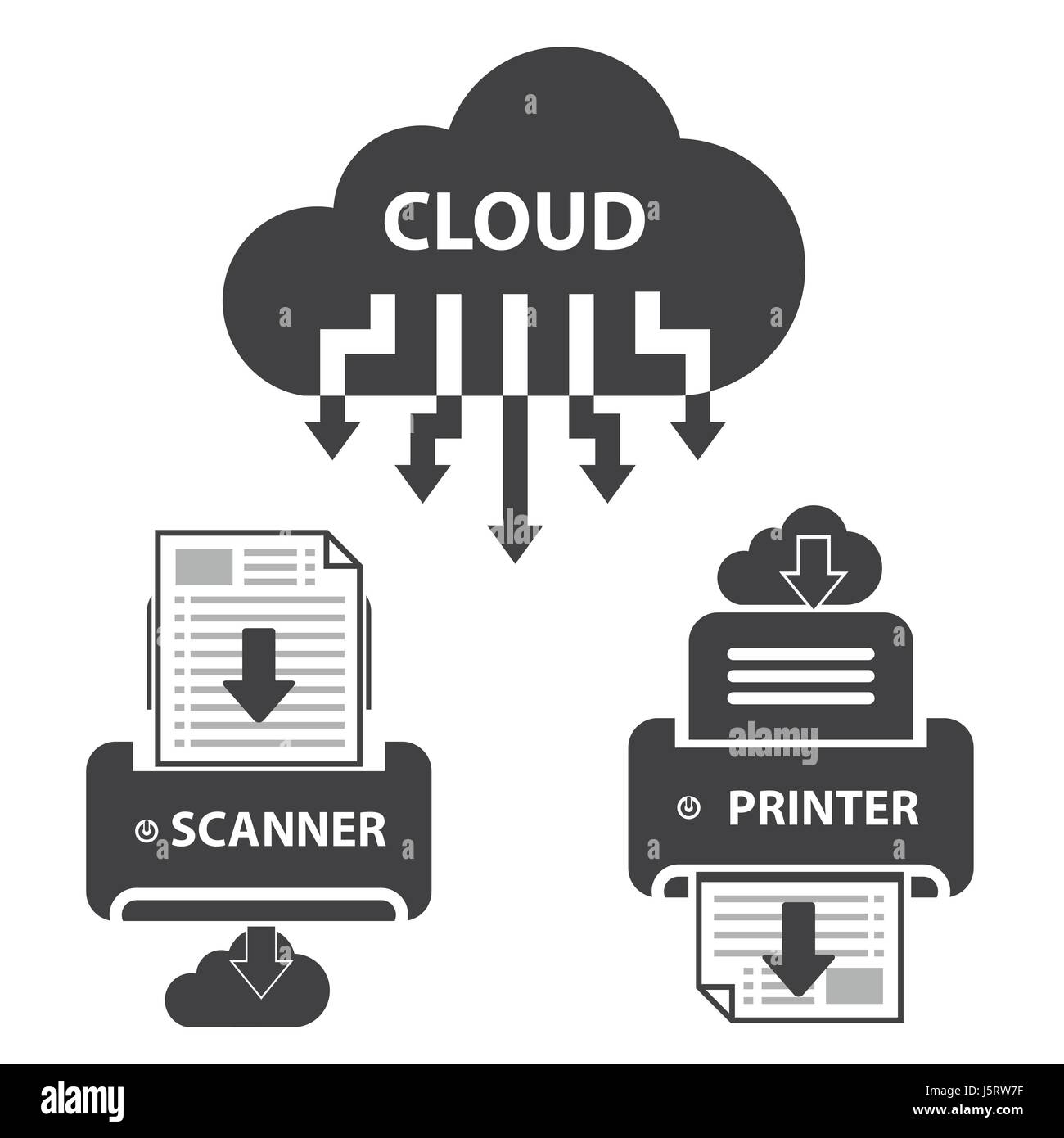 Big Data icons set, Cloud computing Stock Vector Image & Art - Alamy