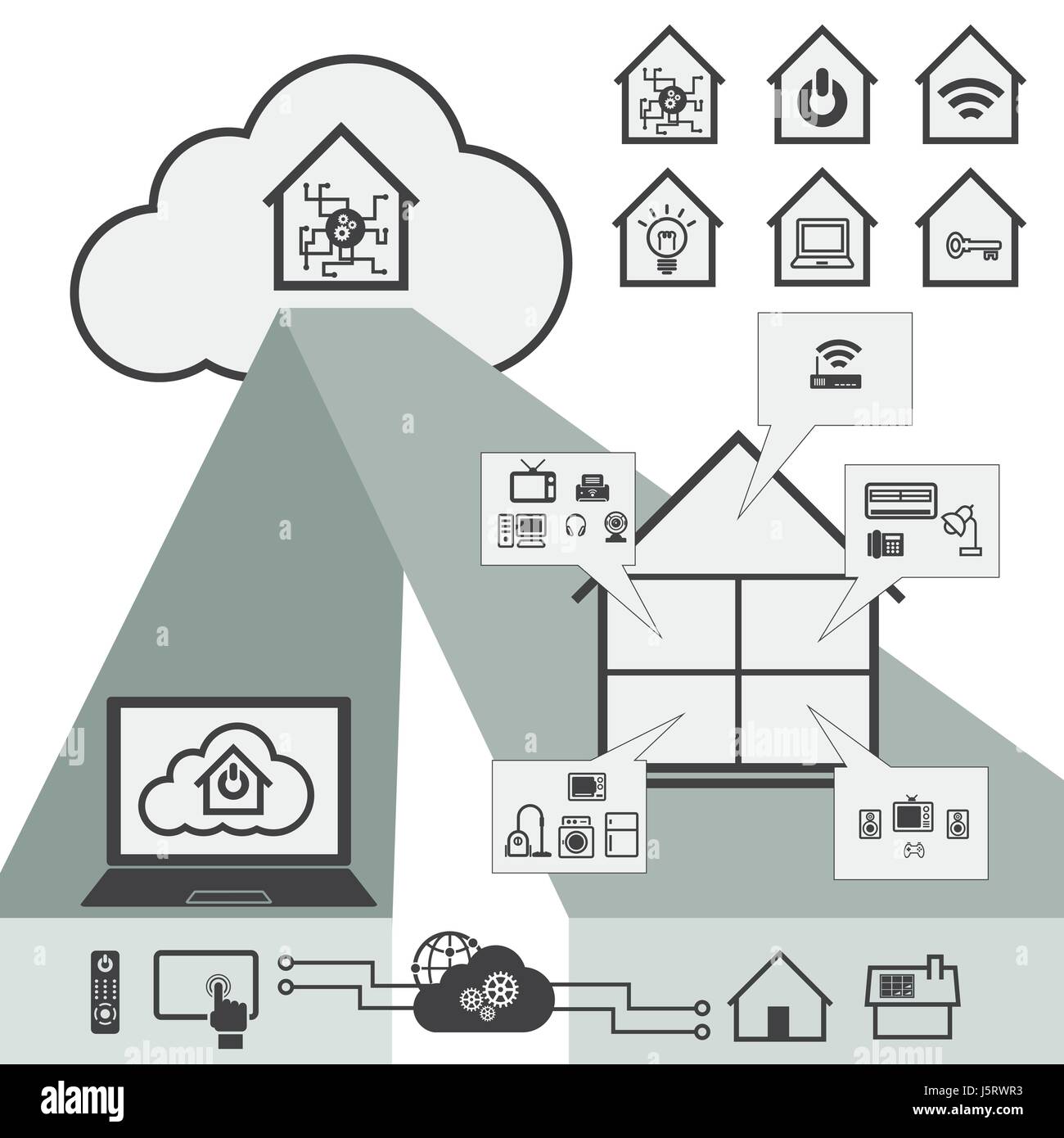 Big Data icons set, Cloud computing Stock Vector Image & Art - Alamy