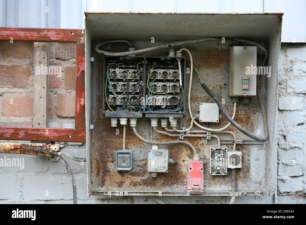 energy power electricity electric power ailing wall masonry house wall ...