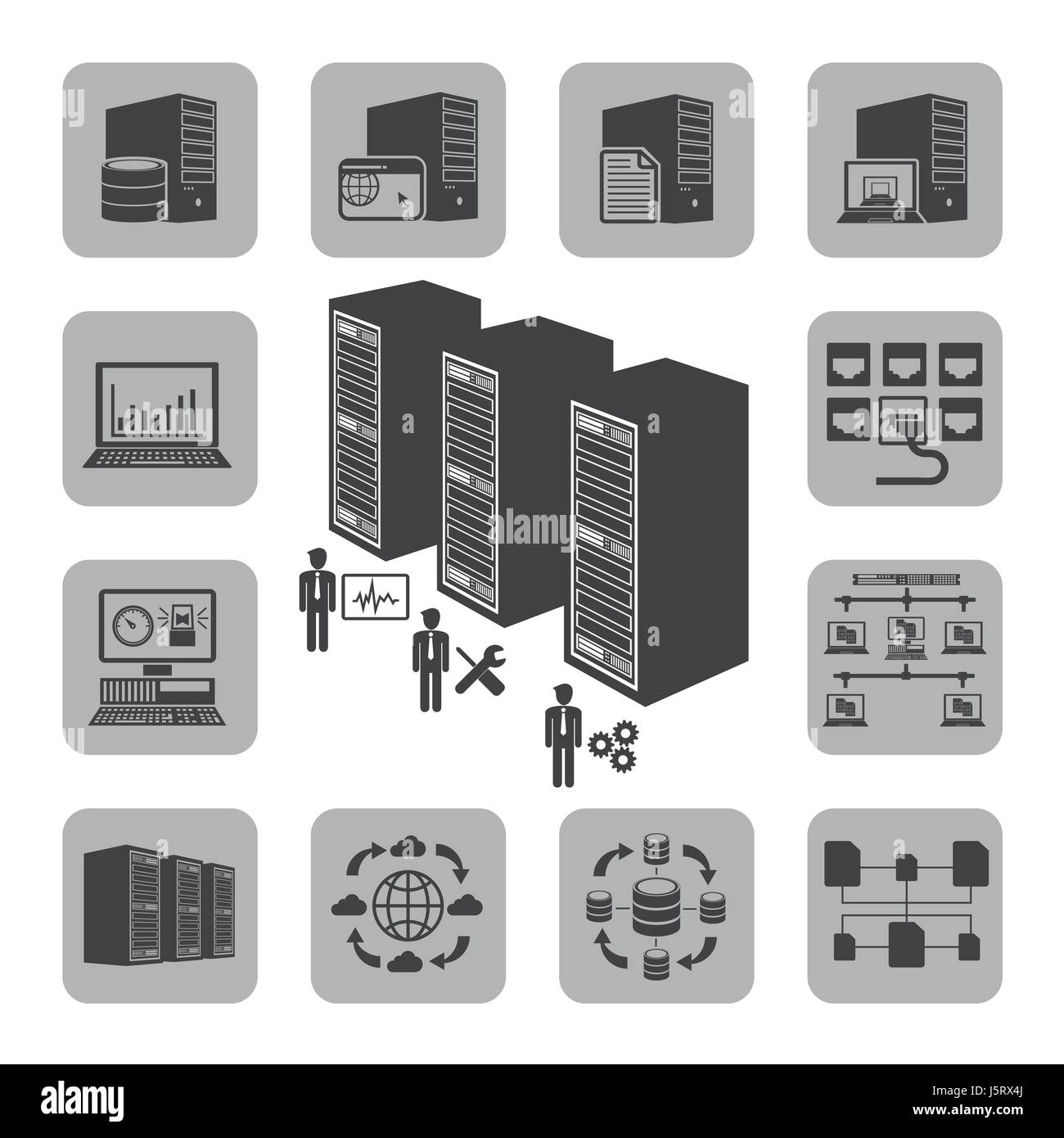 Big Data icons set, System infrastructure Stock Vector Image & Art - Alamy