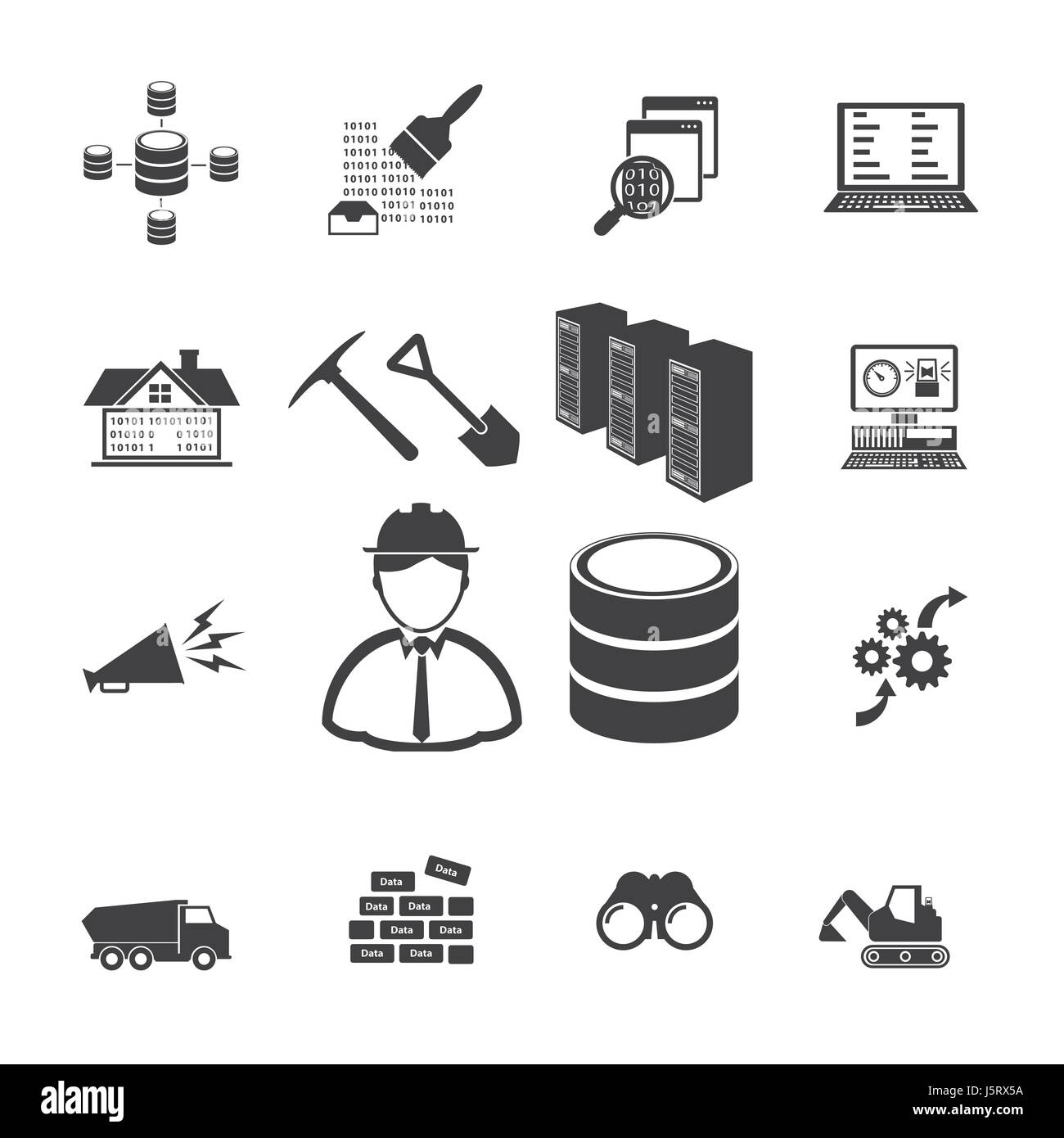 Big Data icons set, Data mining concept Stock Vector Image & Art - Alamy