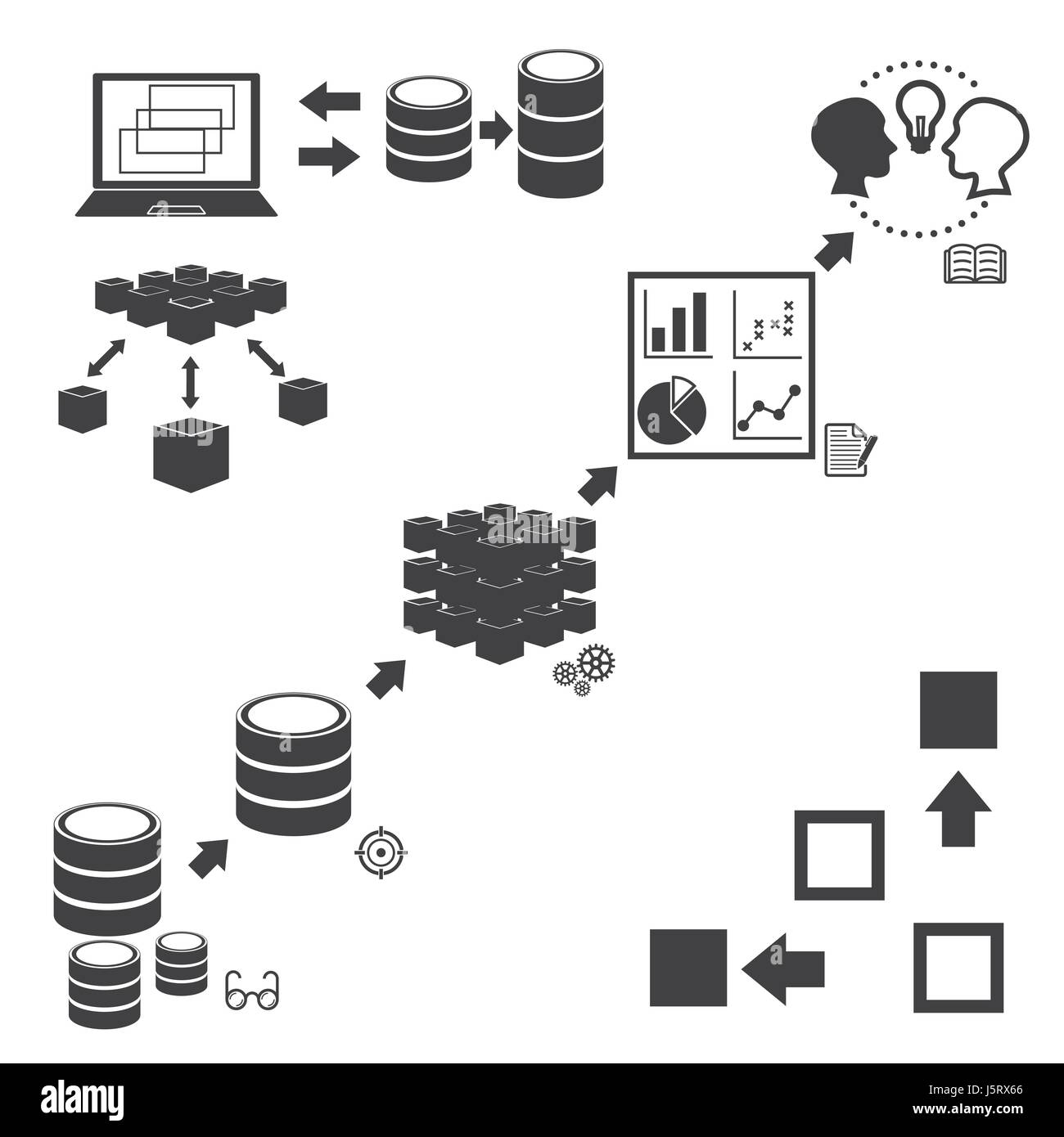 Big Data icons set, Data mining concept Stock Vector Image & Art - Alamy