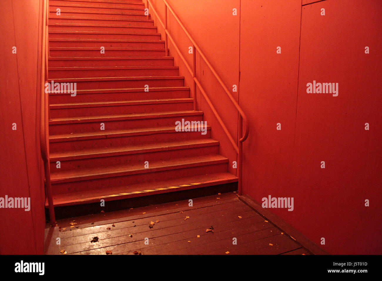 red stairs 02 Stock Photo - Alamy