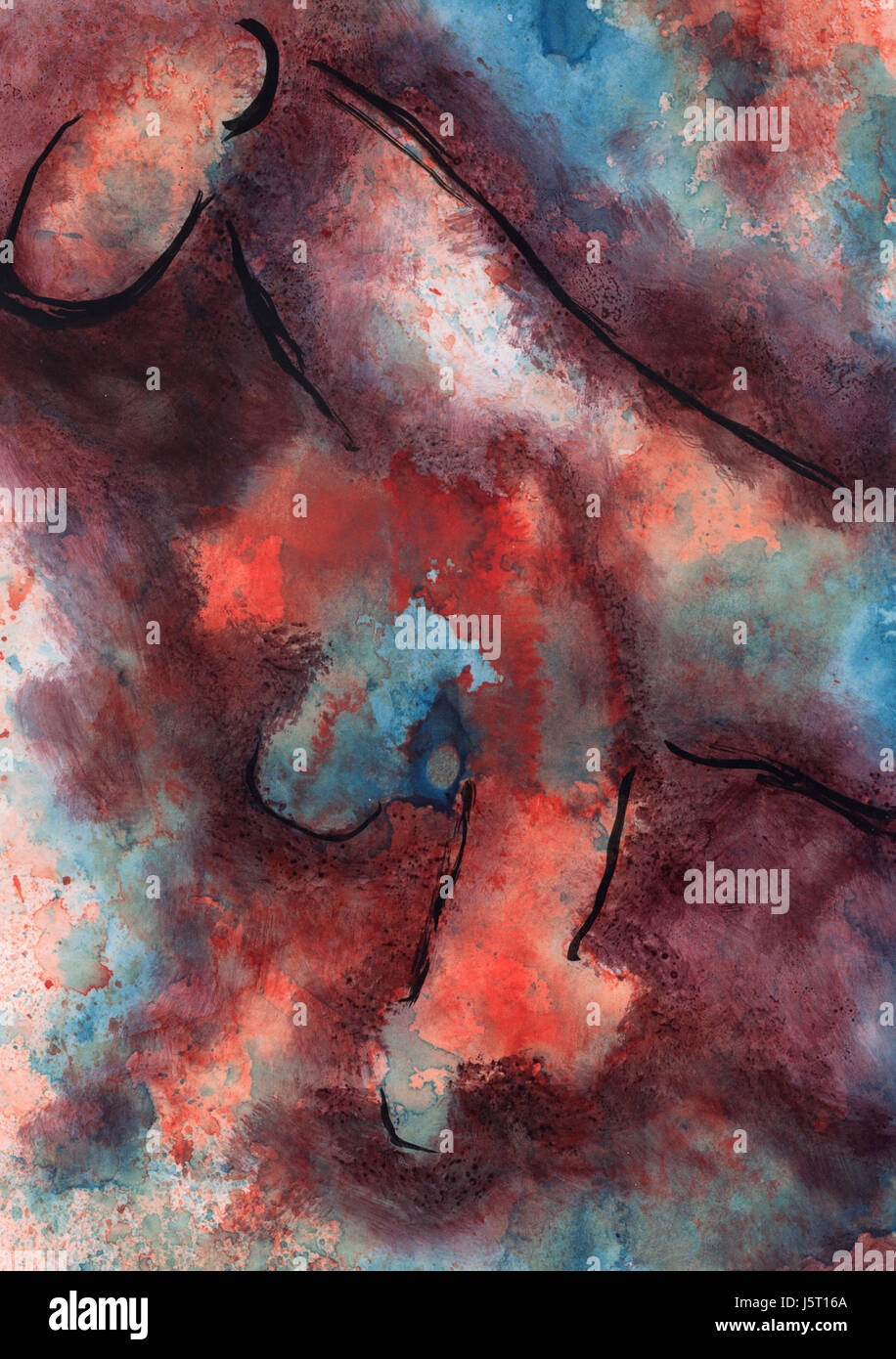 blue coloured colourful gorgeous multifarious richly coloured drawing ...