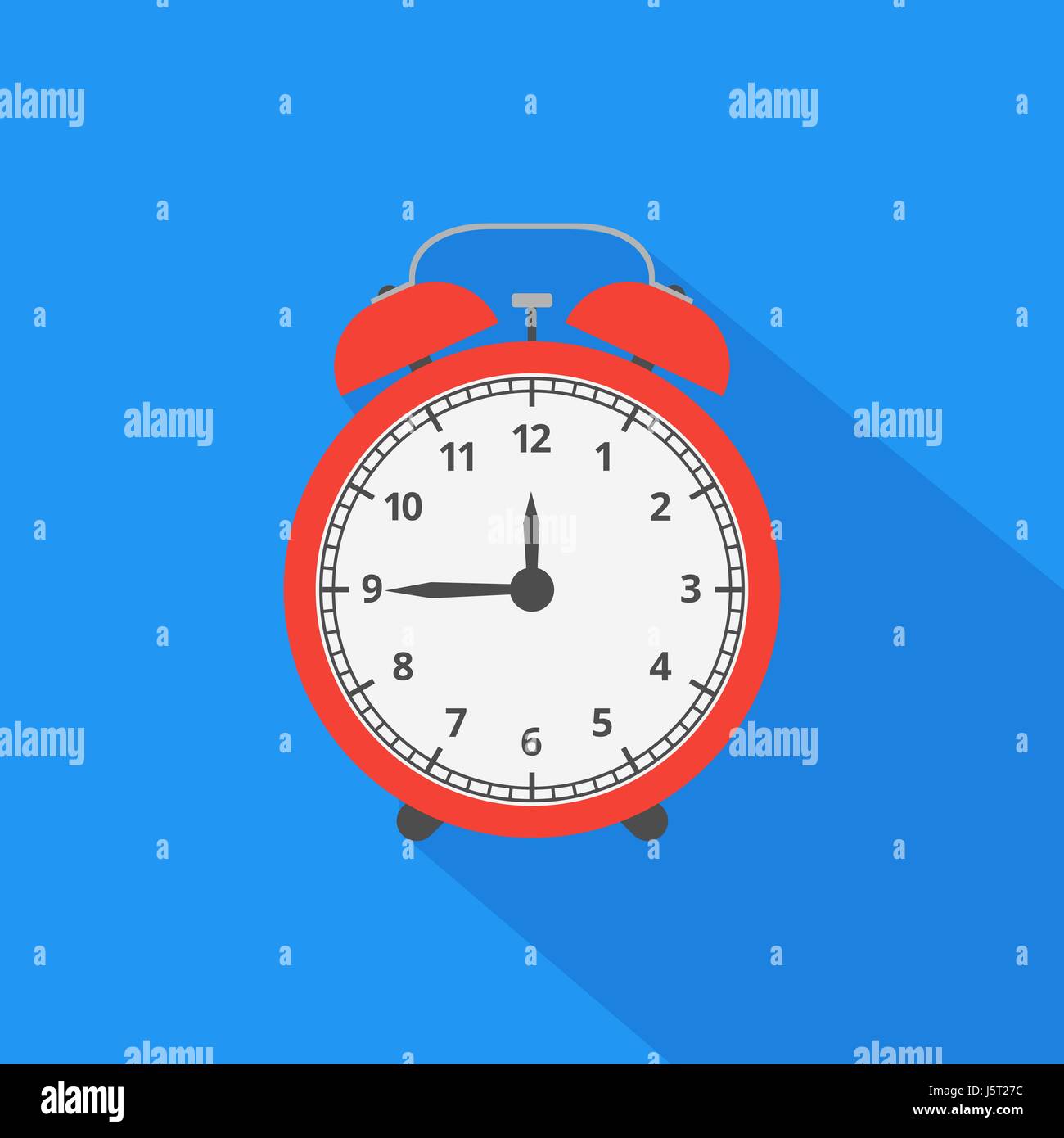 Vector illustration cartoon alarm clock hi-res stock photography and ...