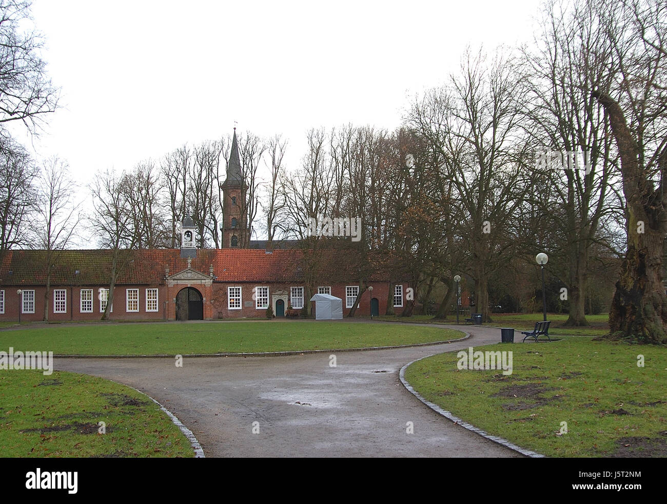 building of historic importance empty chateau castle waters park bridge ...