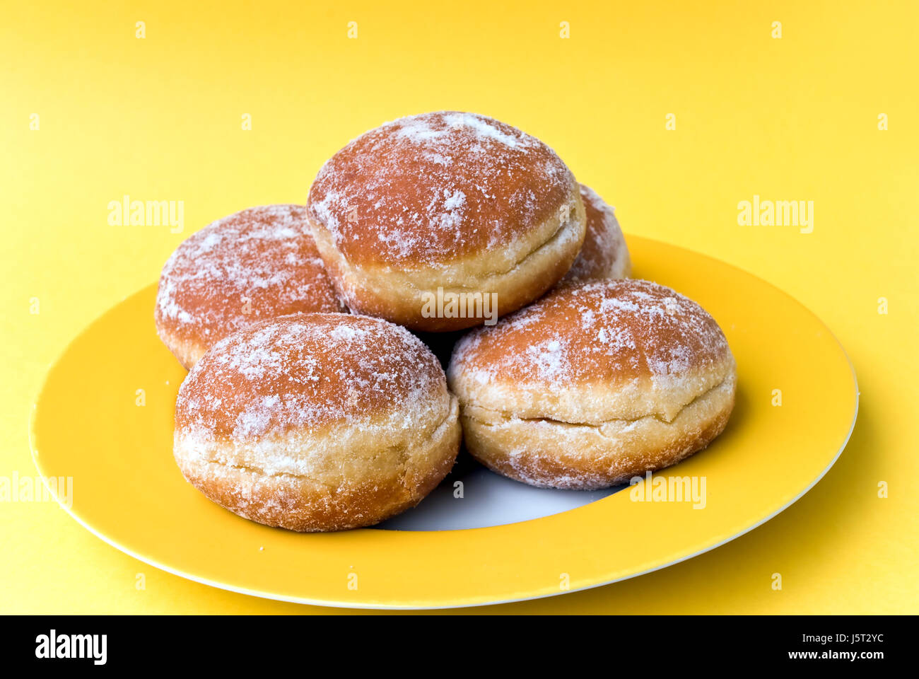 donut on the plate (berlin Stock Photo - Alamy