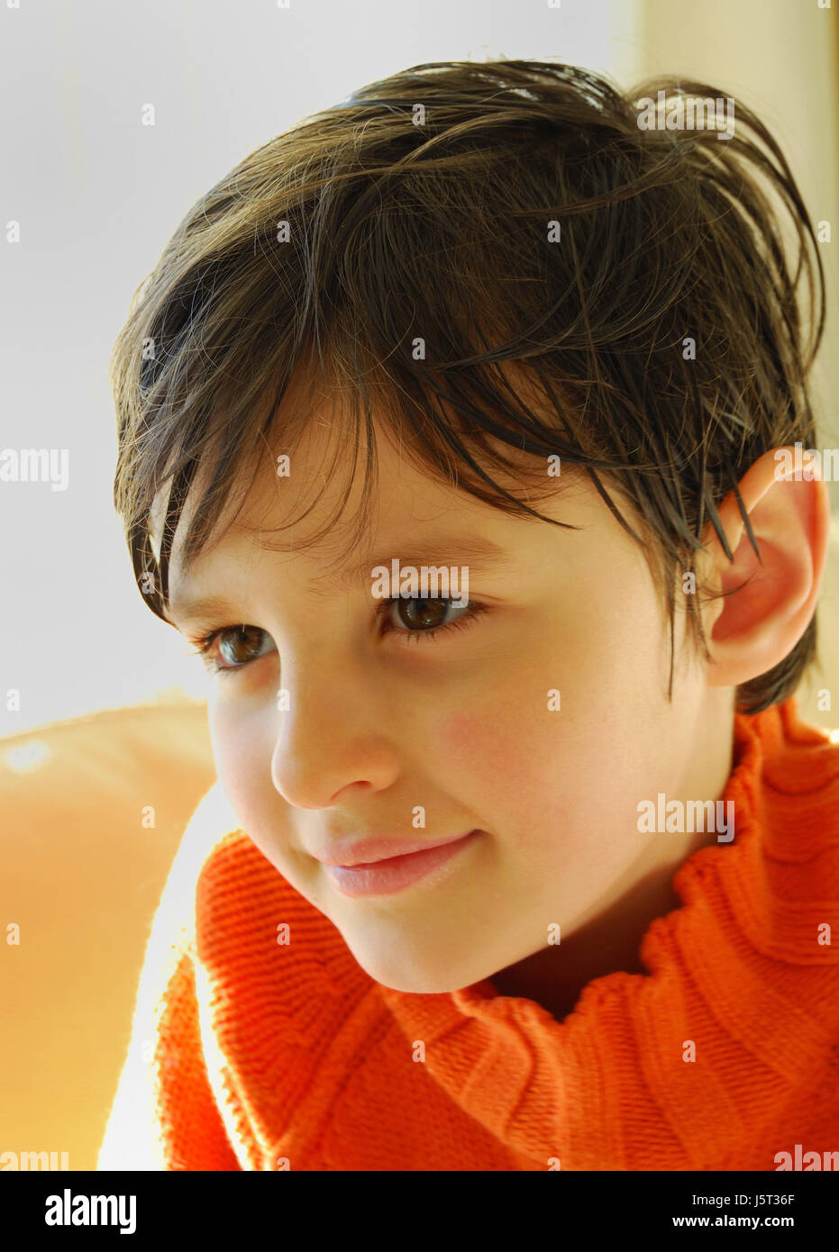 portrait spaniard young younger child laugh laughs laughing twit giggle ...