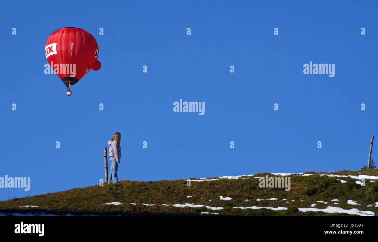 balloon balloon voyage onlooker ballooning blue spare time free time ...