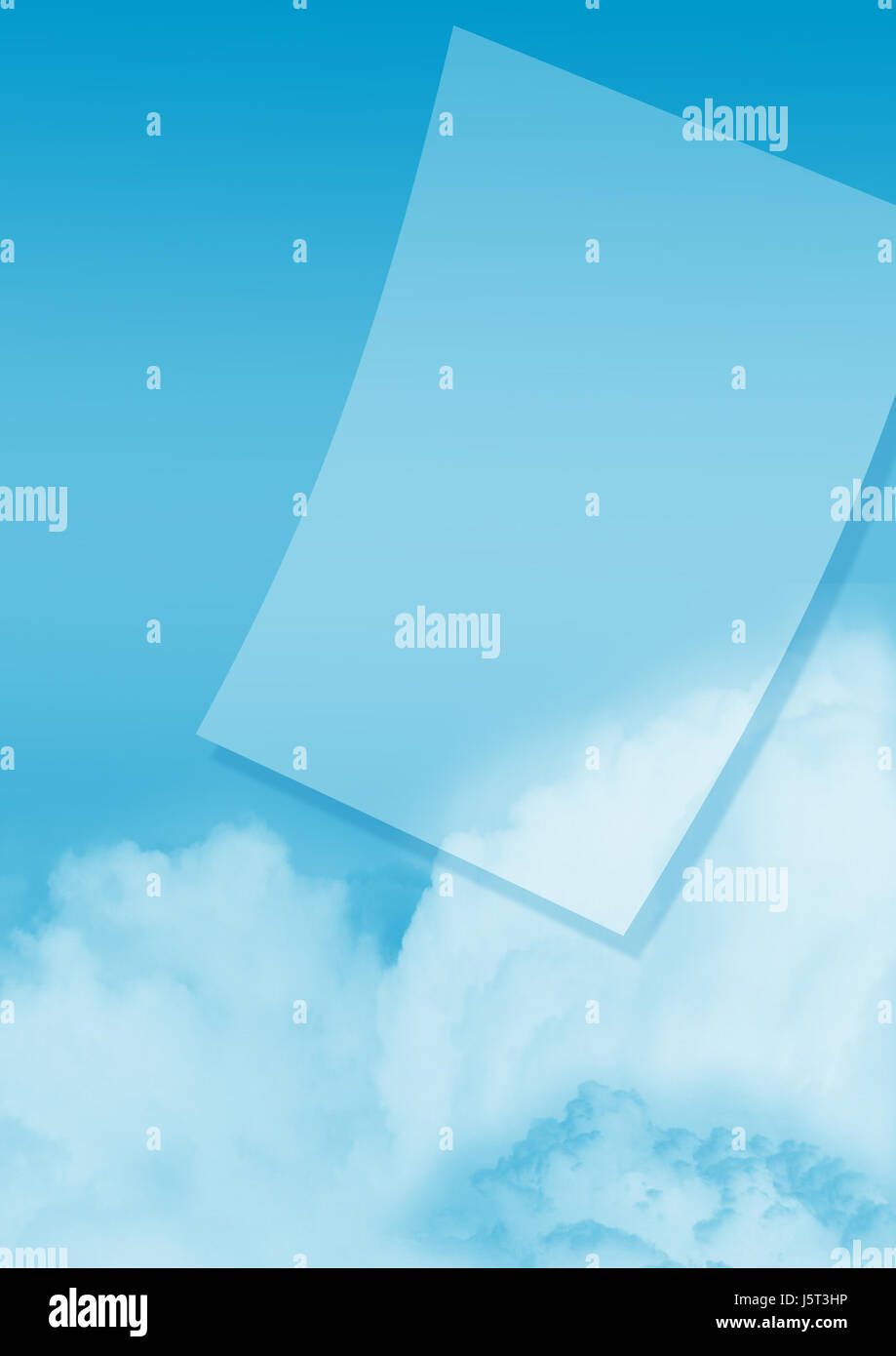 float page sheet firmament sky sheet of paper paper levitation clouds ...