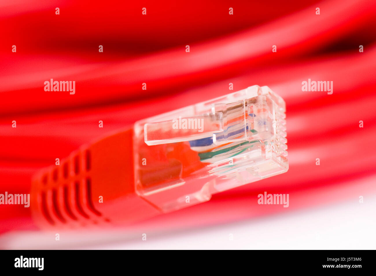 plastic synthetic material cable current conduction red rubber apart ...