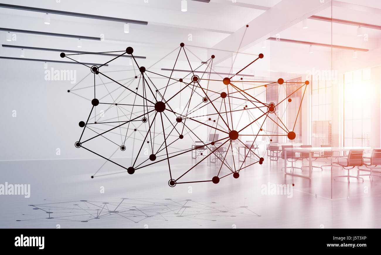 Networking and wireless connection as concept for effective modern ...