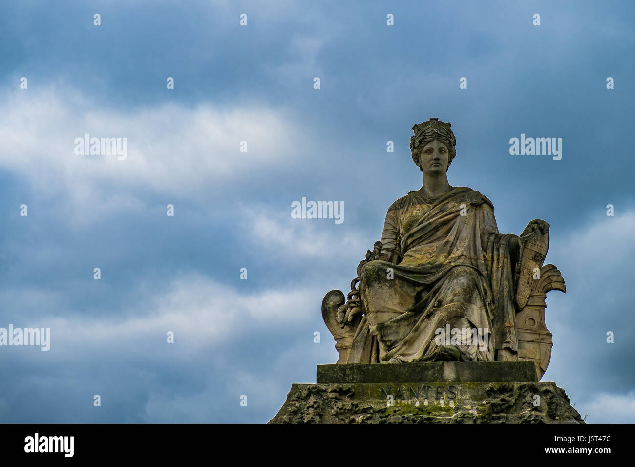French Statue and Sky Stock Photo - Alamy