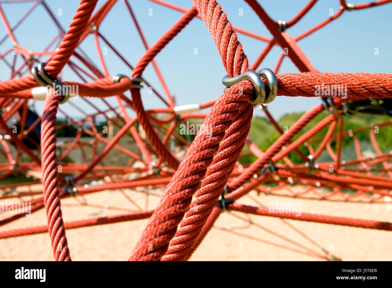 ropes playground red game tournament play playing plays played ...